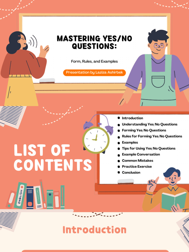 Mastering YesNo Questions Form, Rules, and Examples | PDF