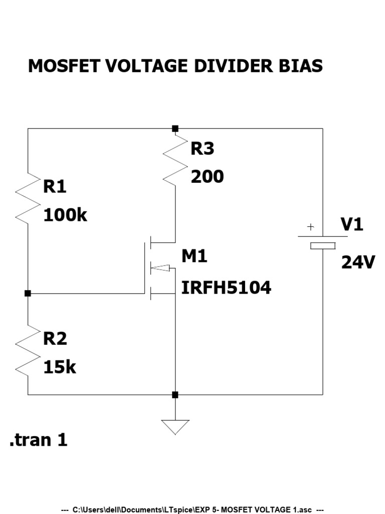 Exp 5- Mosfet Voltage Divider Bias | PDF