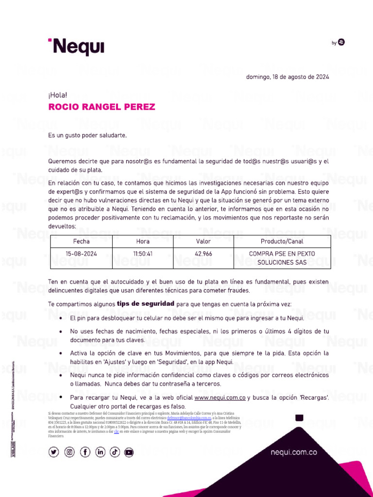 Resp Final SFC | PDF
