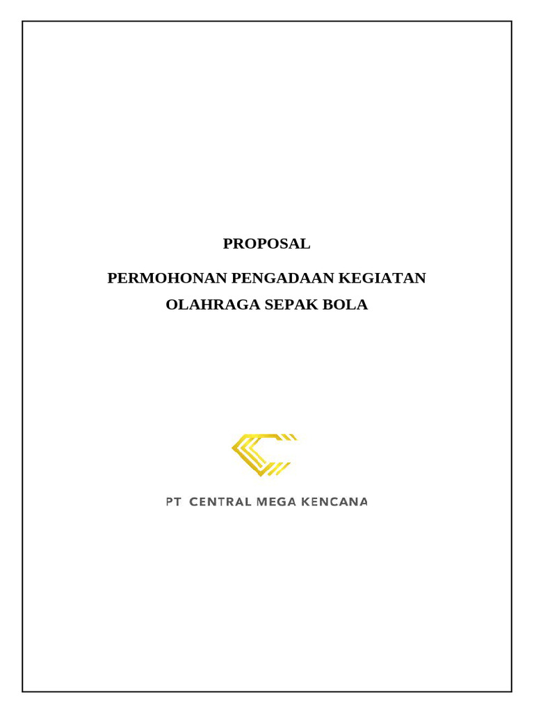 Proposal Sepak Bola | PDF