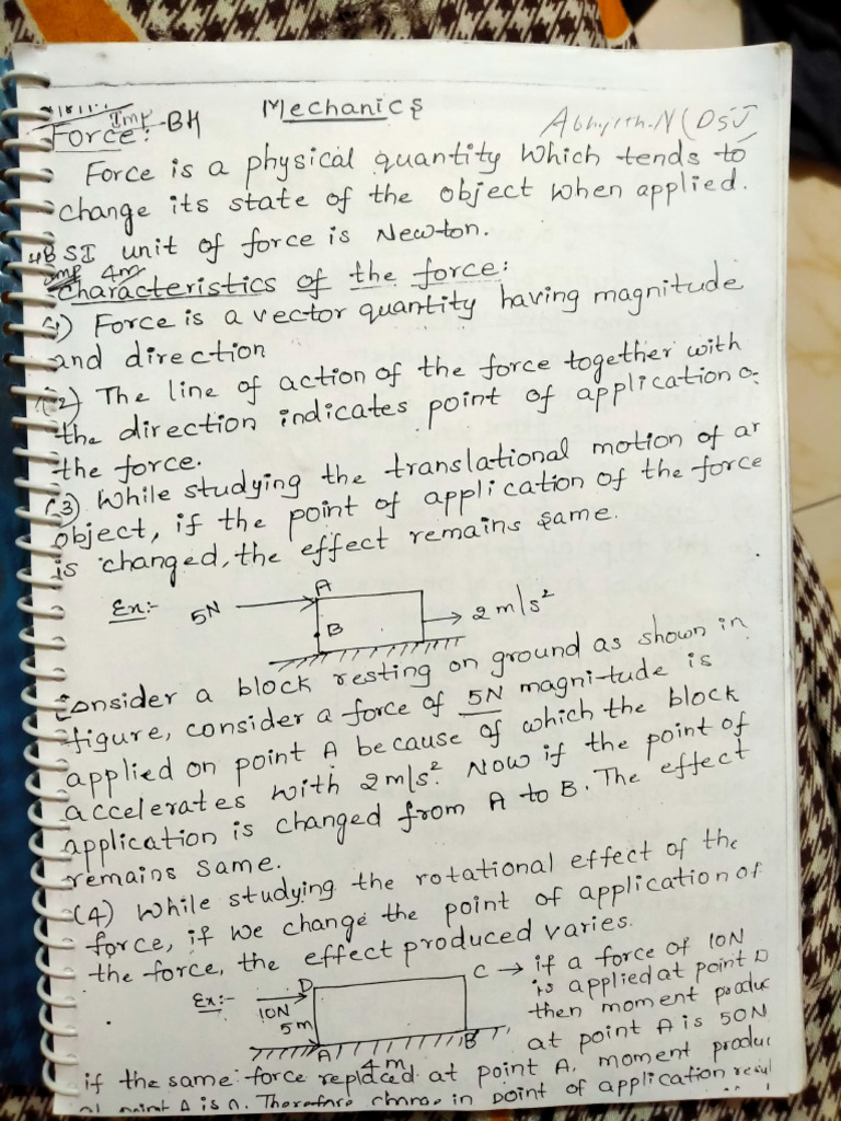 Engineering Mechanics Notes | PDF