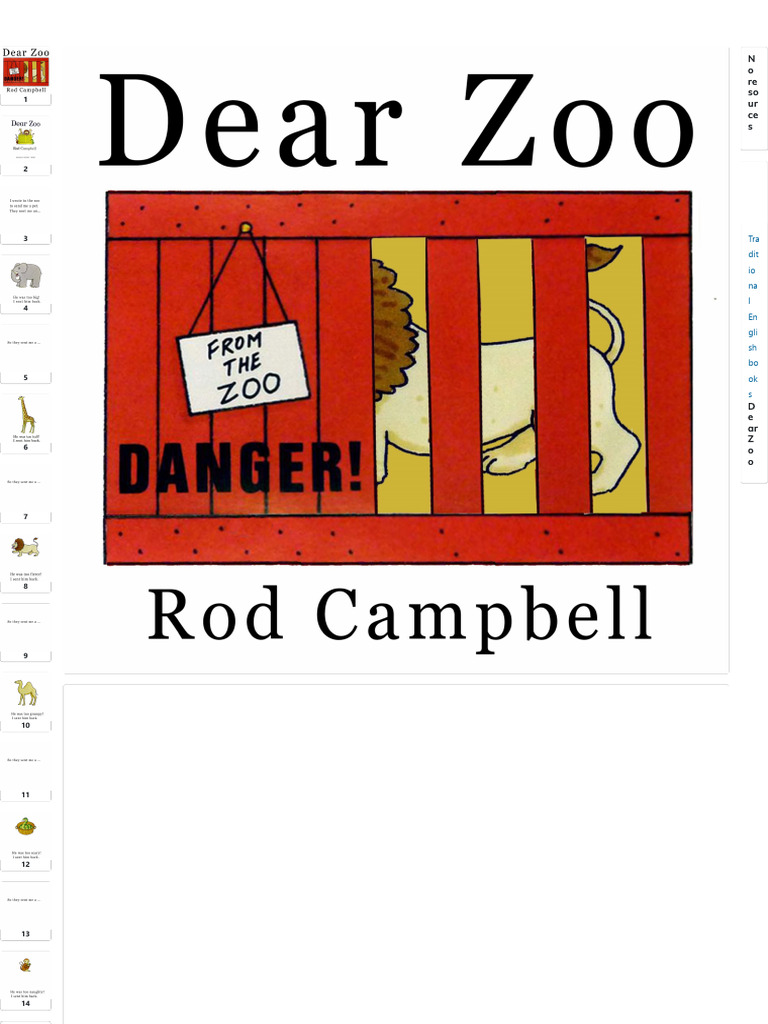 Dear Zoo | PDF