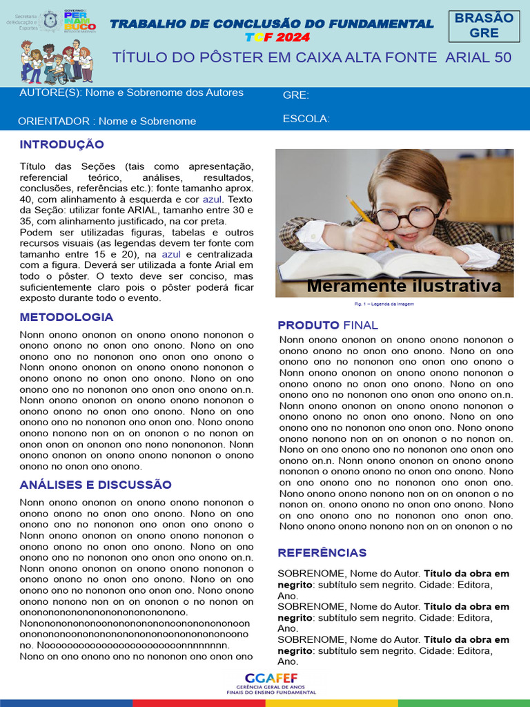 Arquivo - Modelo - Poster TCF - 2024 | PDF