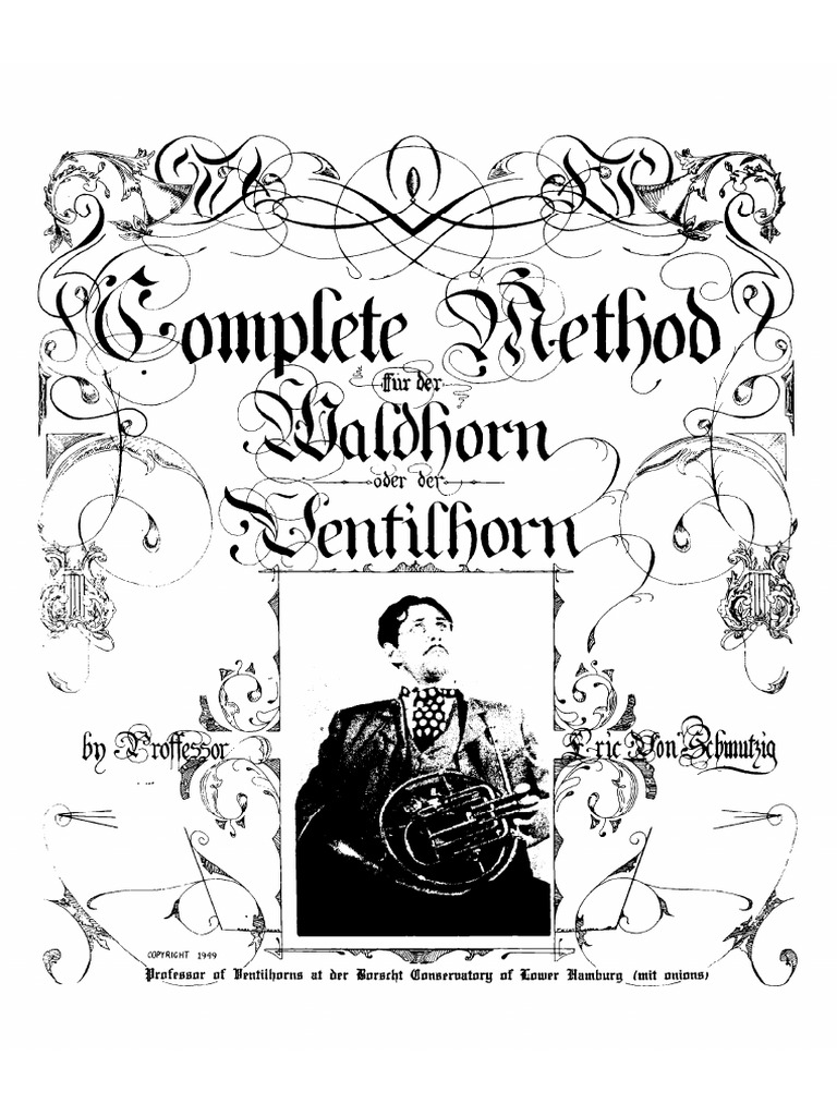 Schmutzig Complete Method Für Der Waldhorn Oder Der Ventilhorn - Cor ...