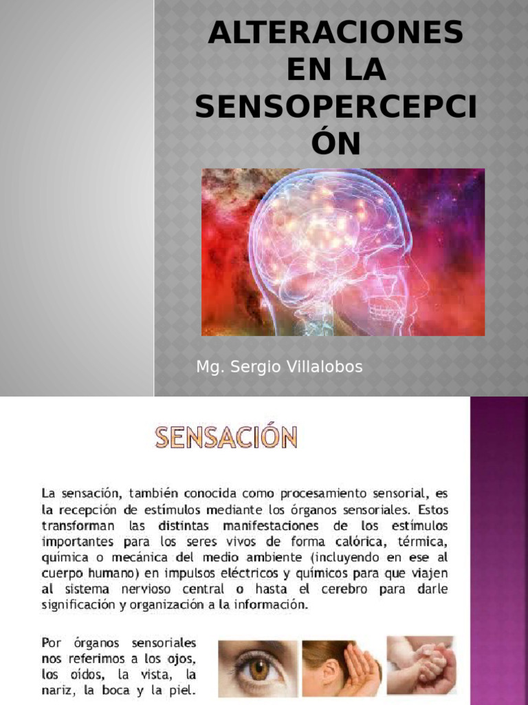 Alteraciones de La Sensopercepción | PDF