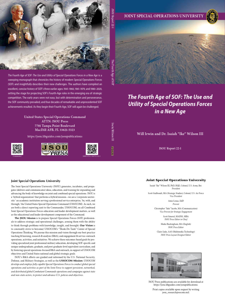 The Fourth Age of SOF - Will Irwin & Dr Isaiah 'Ike' Wilson III | PDF