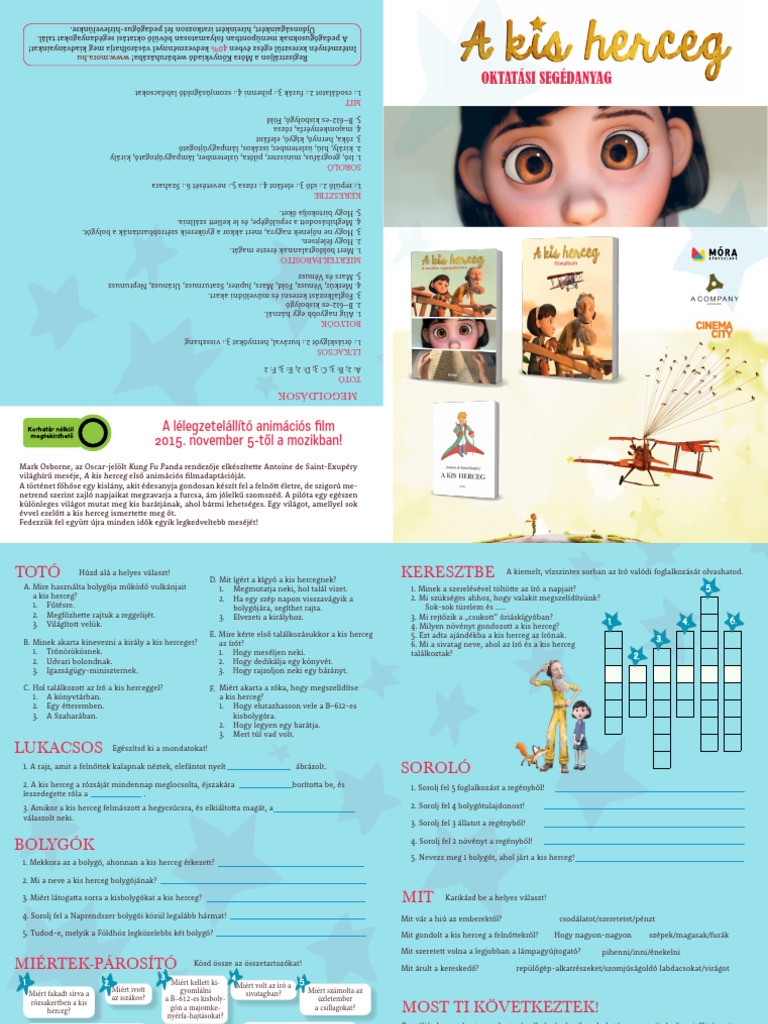 A Kis Herceg Feladatok | PDF