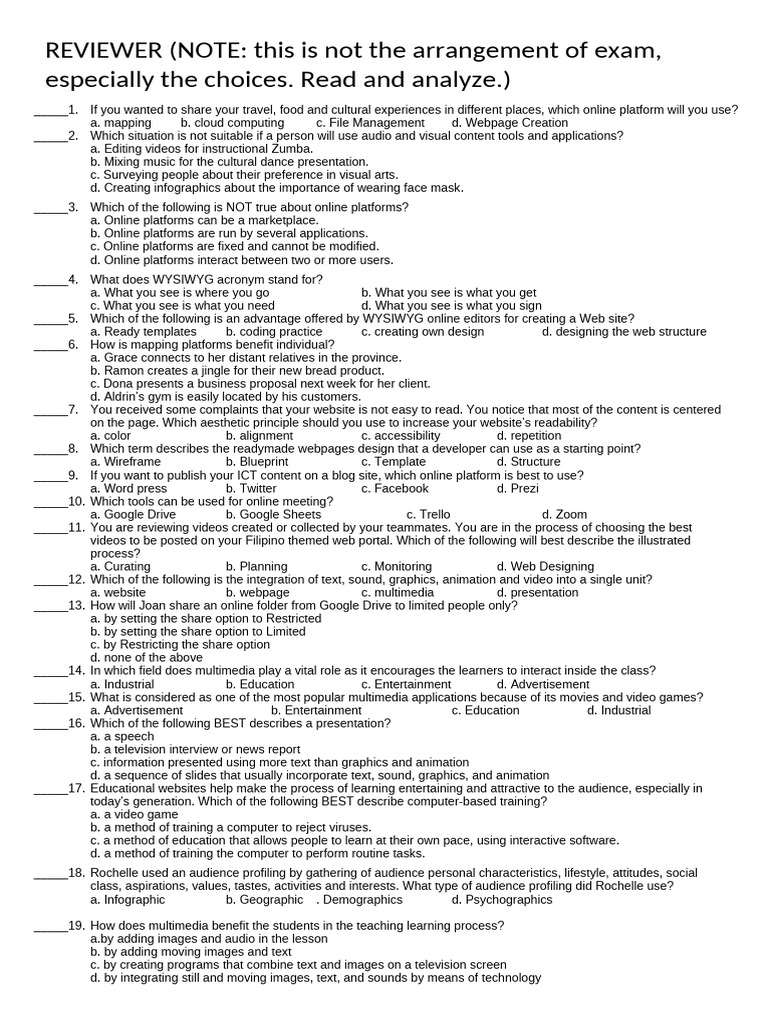 REVIEWER 2nd Grading | PDF REVIEWER 2nd Grading | PDF