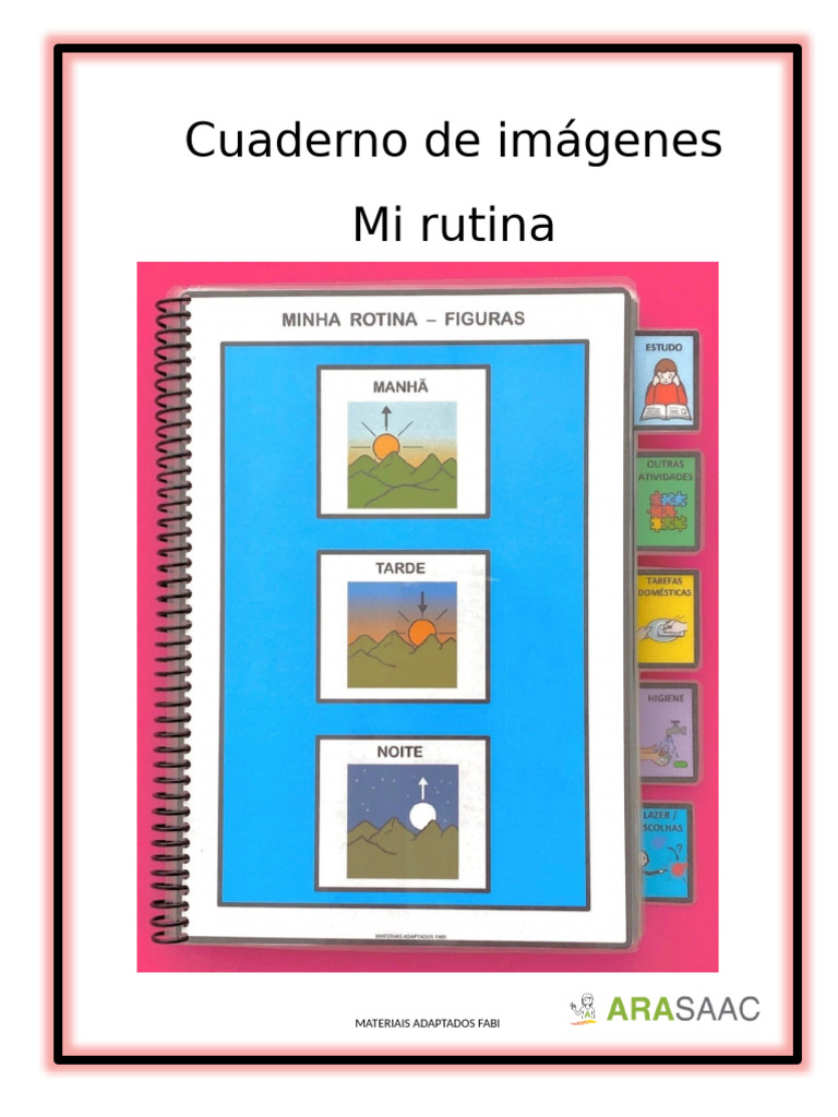 Cuaderno Imagenes Mi Rutina Tea | PDF