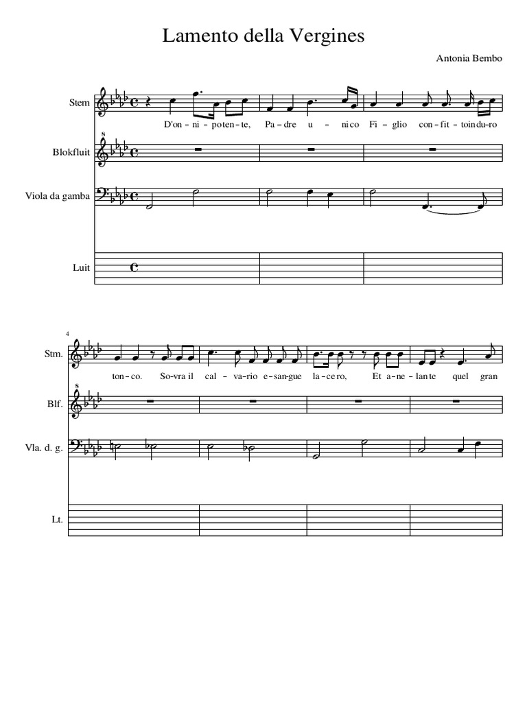 Bembo Soprano Flauto V DG | PDF