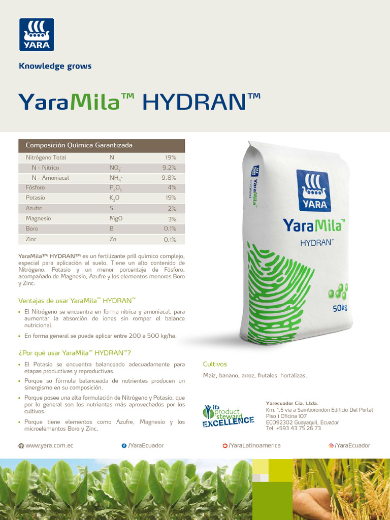 YaraMila Hydran | PDF