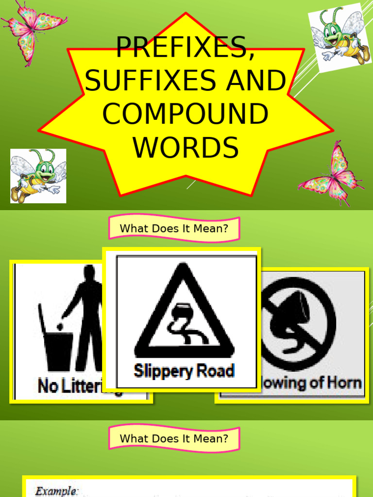 LS1 Eng. (Prefix, Sufix and Compound Words) | PDF
