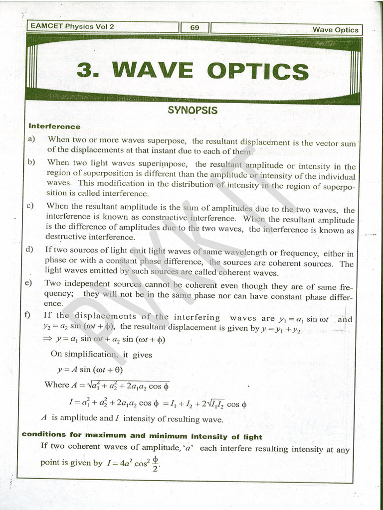 Wave Optics | PDF