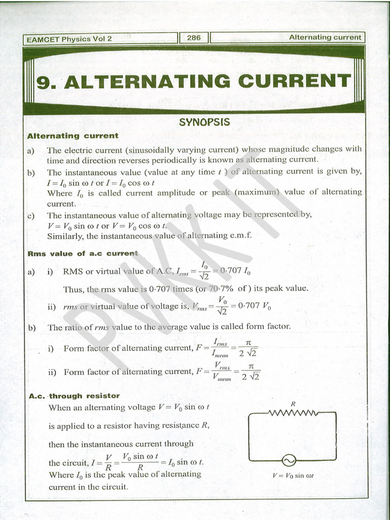 Alternating Current | PDF