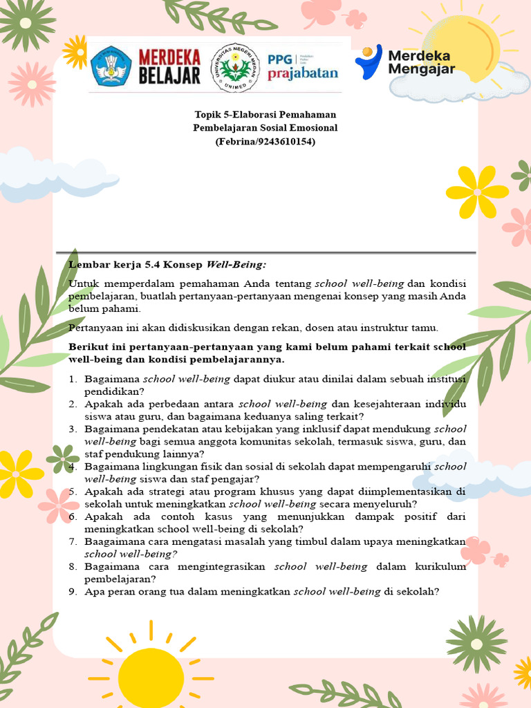 Topik 5-Elaborasi Pemahaman (PSE) | PDF