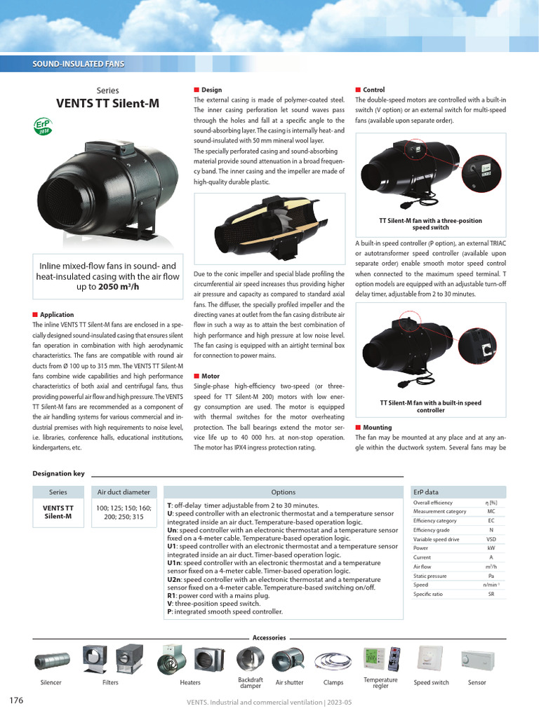Tt Silent m Datasheet 1725 | PDF