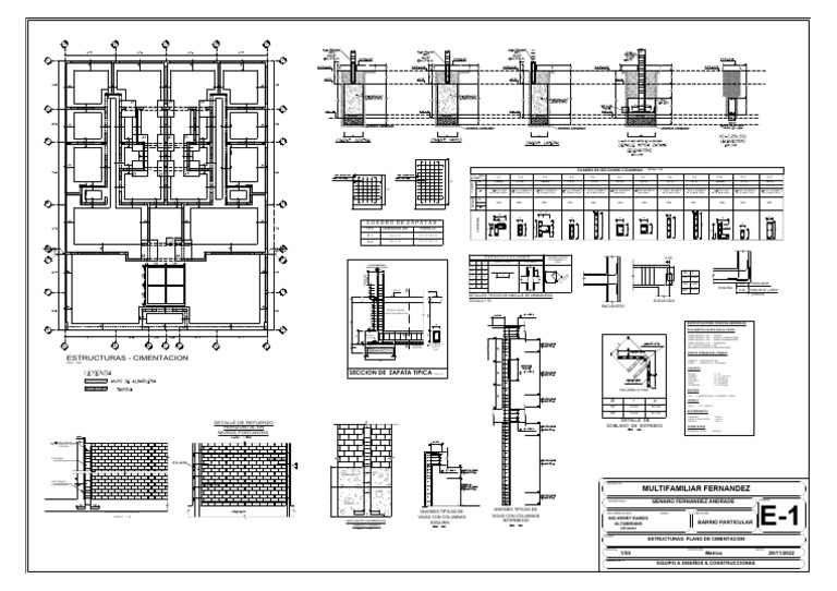 Estructuras - Cimentacion: Multifamiliar Fernandez | PDF