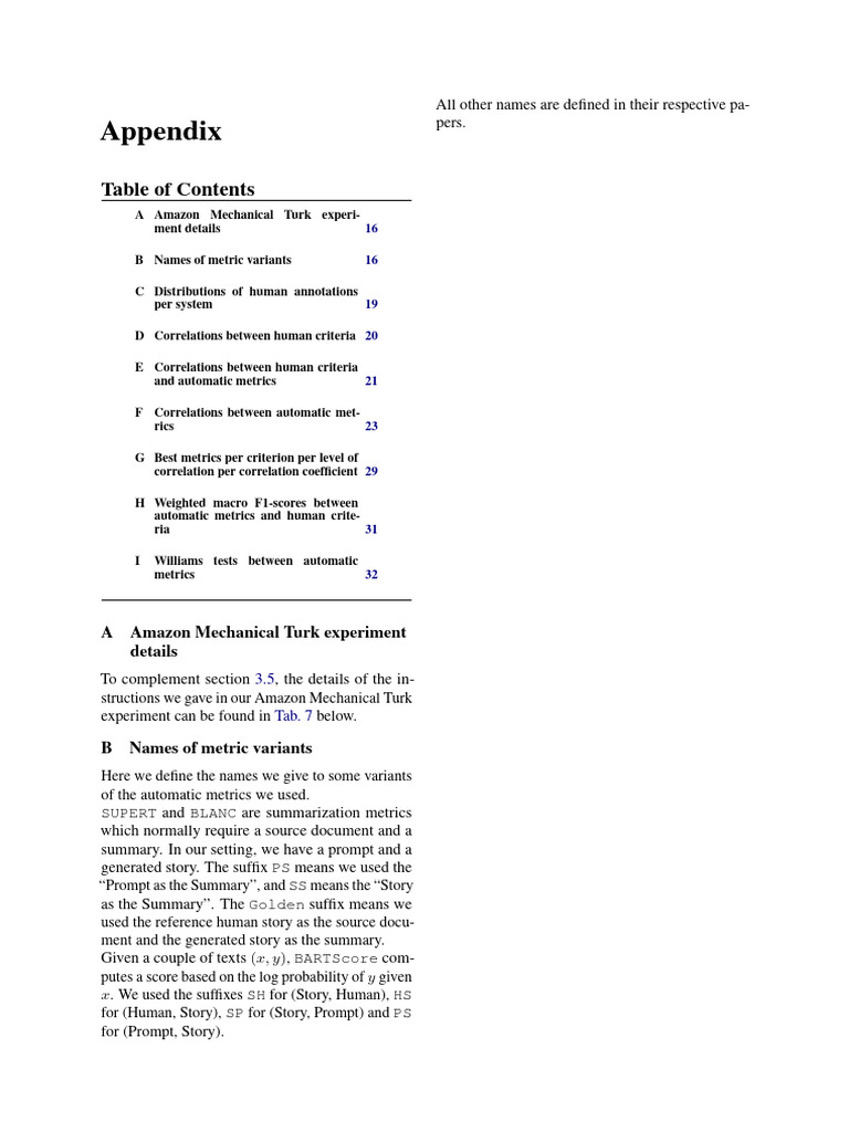 Appendix: A Amazon Mechanical Turk Experiment Details | PDF