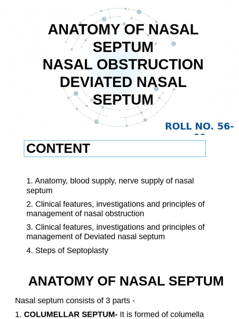 ROLL NO. 56 - 60 ENT Final-2 | PDF