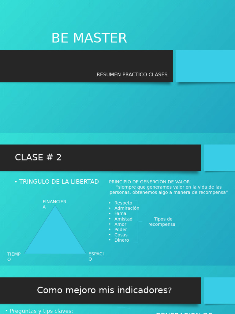 Be Master Clase 2 | PDF