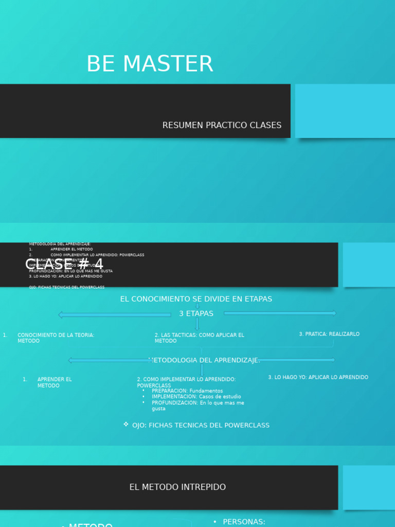 Be Master Clase 4 | PDF