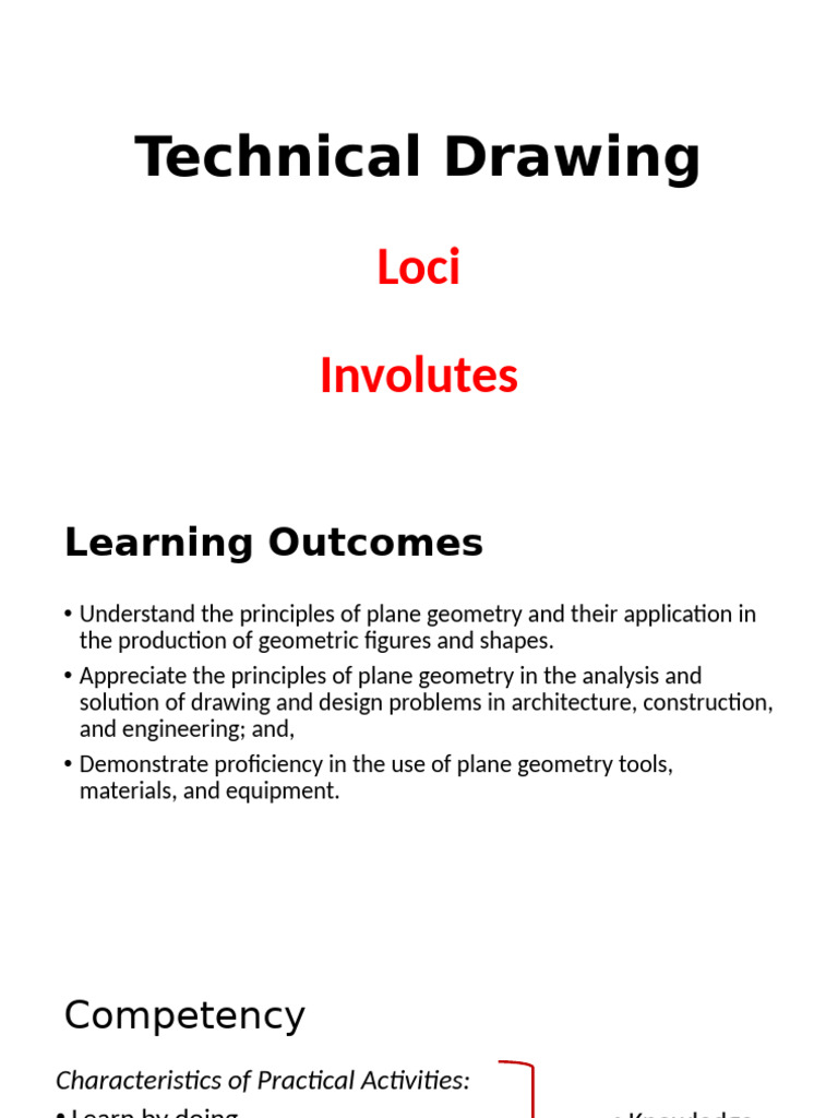 3rd Loci Involutes - Technical Drawing | PDF