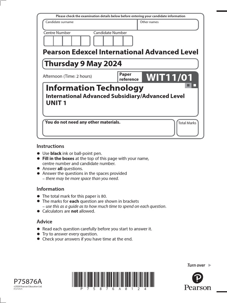 Wit11 01 Que 20240510 | PDF