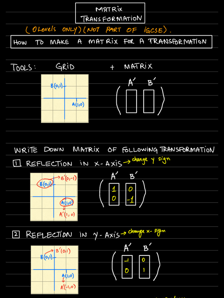 2) Matrix Transformation | PDF