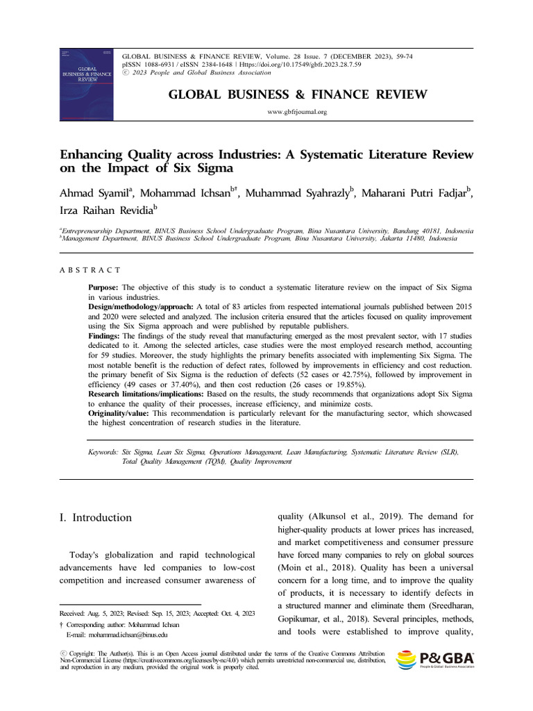 Global Business & Finance Review | PDF