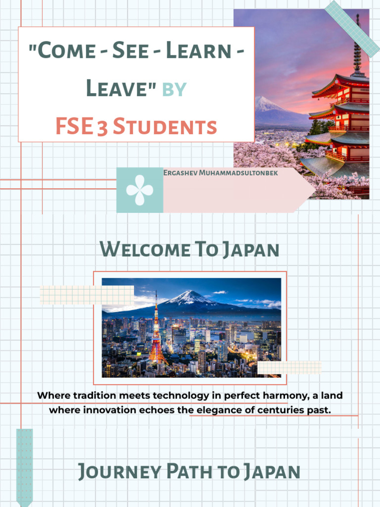 Come - See - Learn - Leave - by FSE 3 Students | PDF