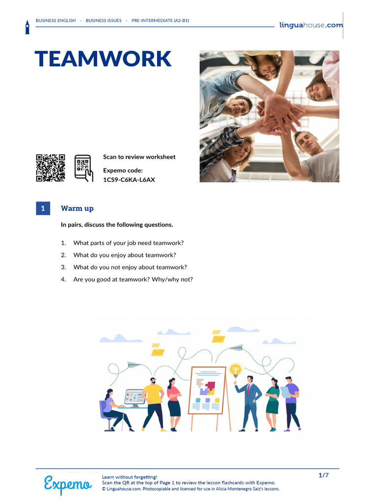 Teamwork British English Student | PDF