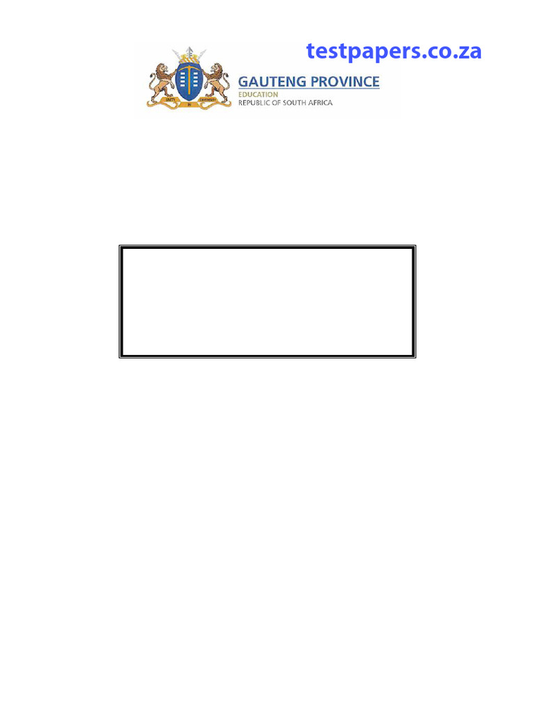 Grade 12 NSC Geography P1 (English) 2020 Preparatory Addendum | PDF ...