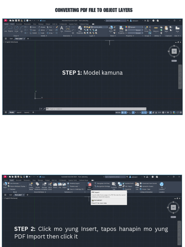CONVERTING PDF FILE TO OBJECT LAYERS | PDF CONVERTING PDF FILE TO OBJECT LAYERS | PDF