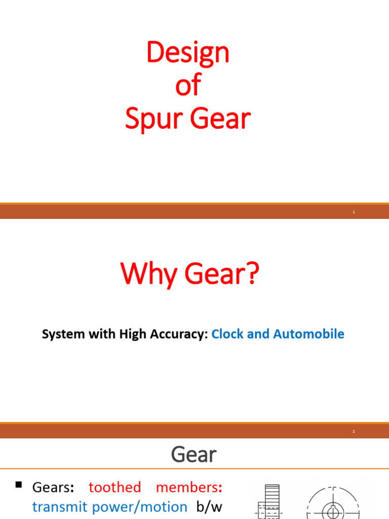 Design of Spur Gear | PDF