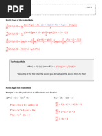 Calculus I Product and Quotient Rule Practice Problems | PDF ...
