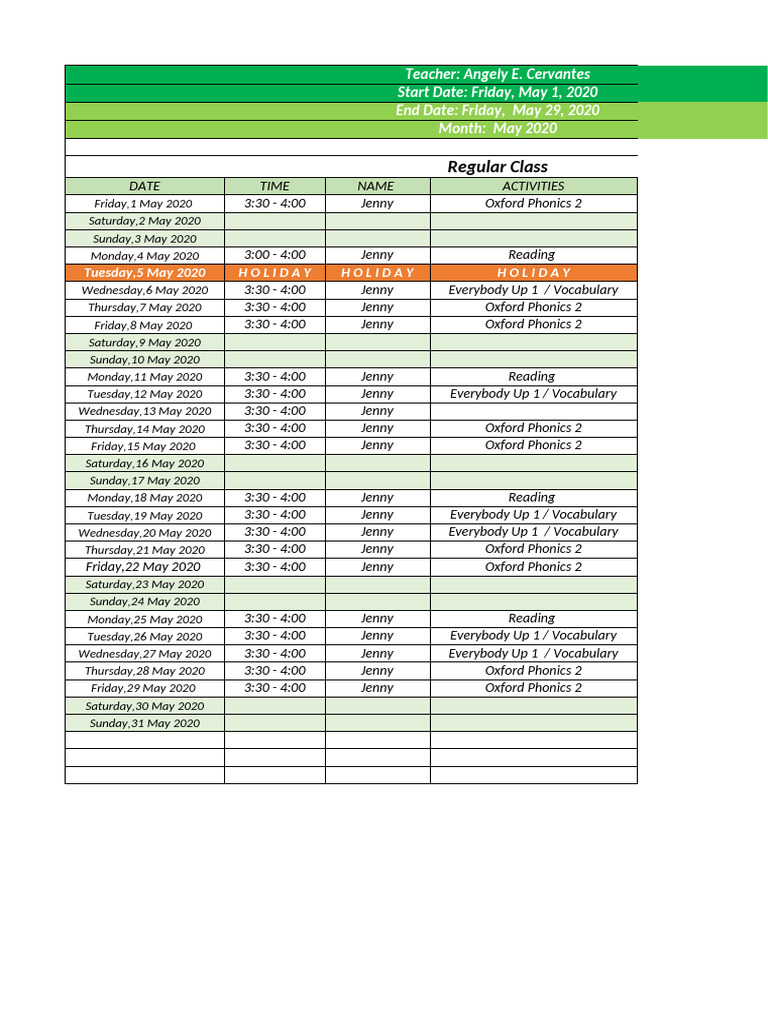 Angely DTR - May 2020 | PDF