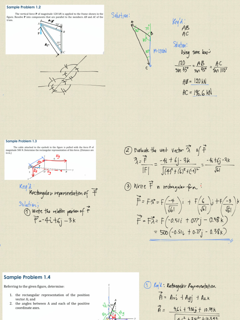 Statics For Rigid Bodies Example | PDF