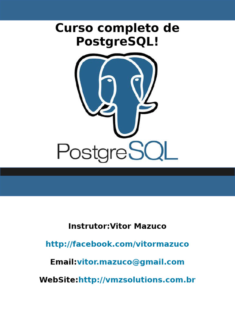 Aula 1 - Introdução Ao PostgreSQL | PDF