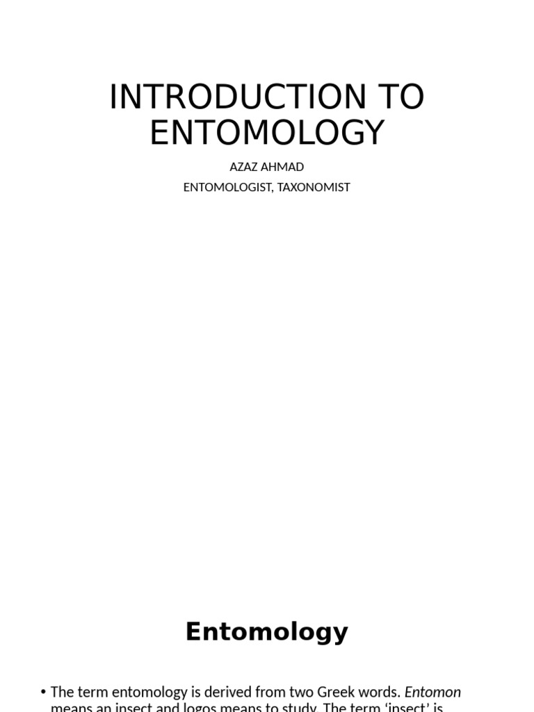 Intro To Ento | PDF