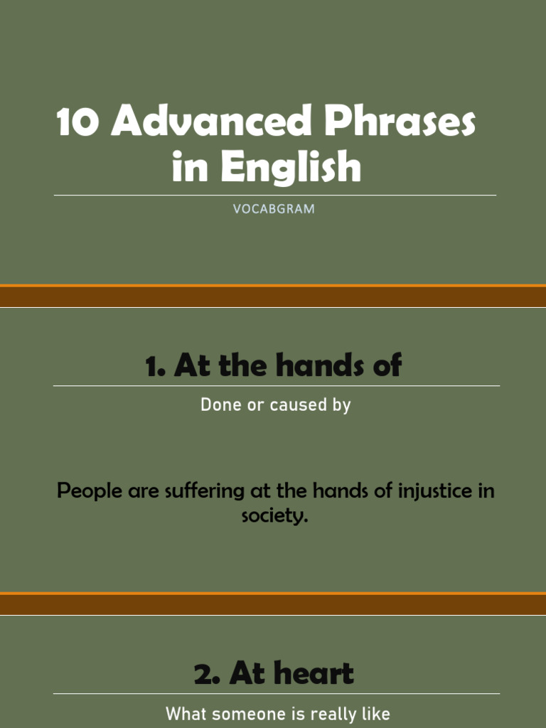 Advanced-phrases-in-English | PDF