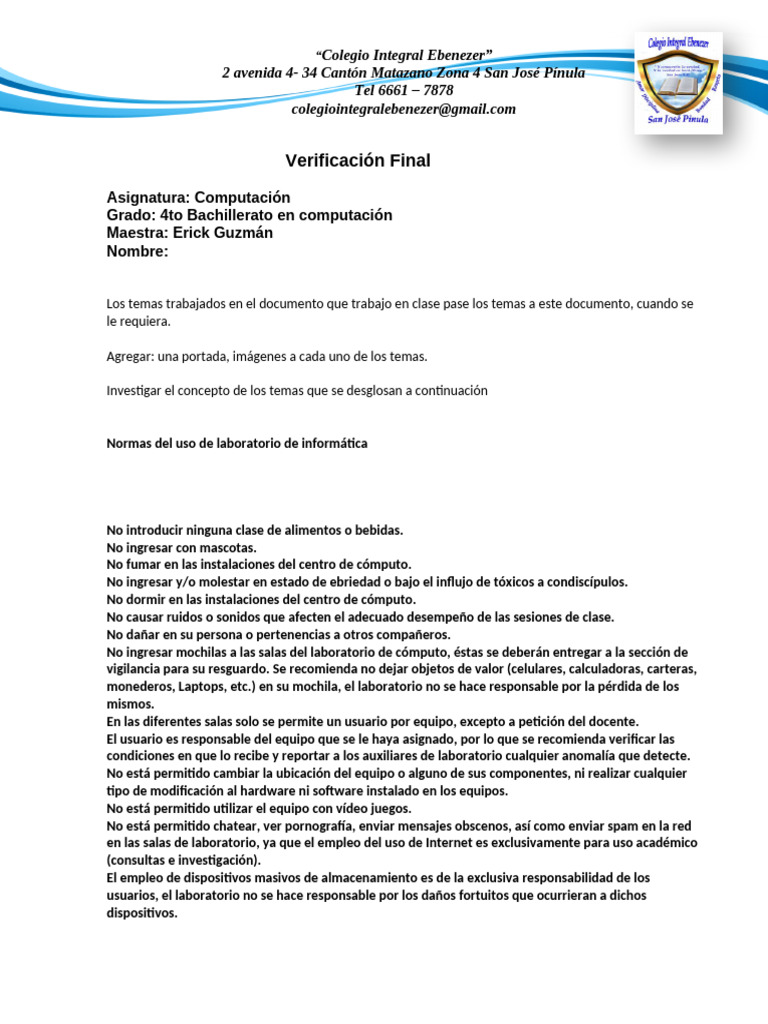 5 Compu 4to Bach Computacion (5) Omar Sumale | PDF