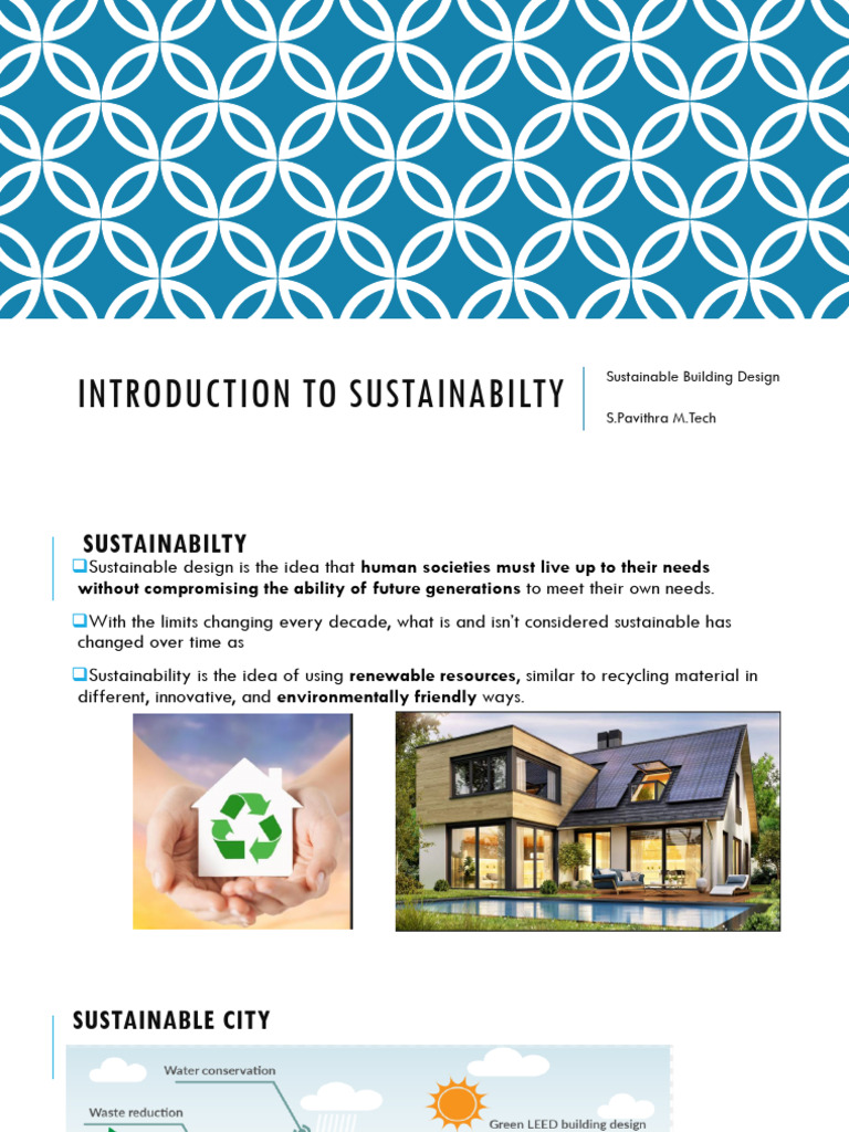 SBD Unit 1 Introduction To Sustainability | PDF | Green Building | Home ...
