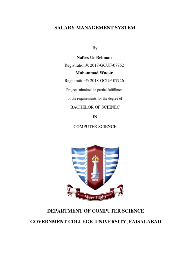 Salary Management System Format For Bscs and Adp Cs | PDF | Use Case ...