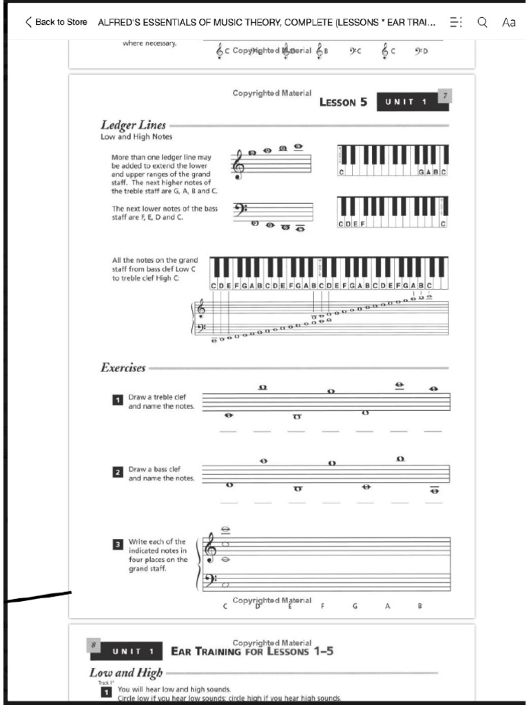 Ledger Lines Alfred Essential | PDF