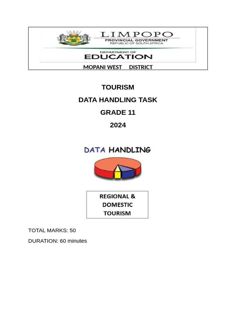 Grade 11 - 2024 Data Handling Task | PDF | Tourism | Business
