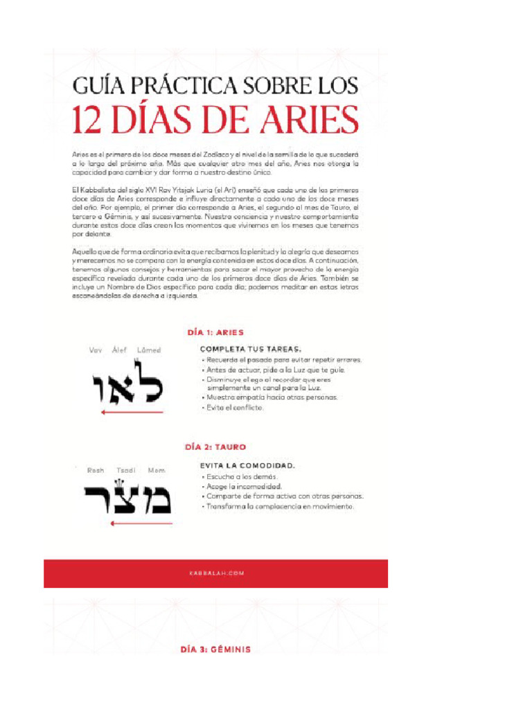 12 Dias de ARIES | PDF