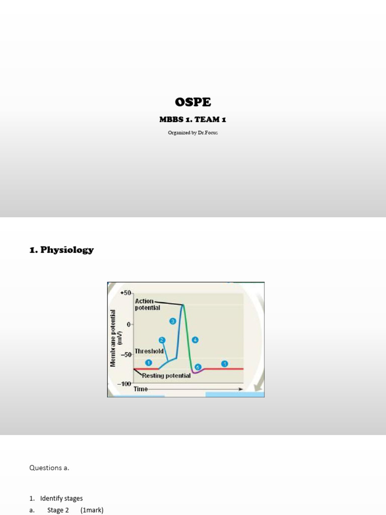 OSPE__(MBBS_1,_Team_1) | PDF