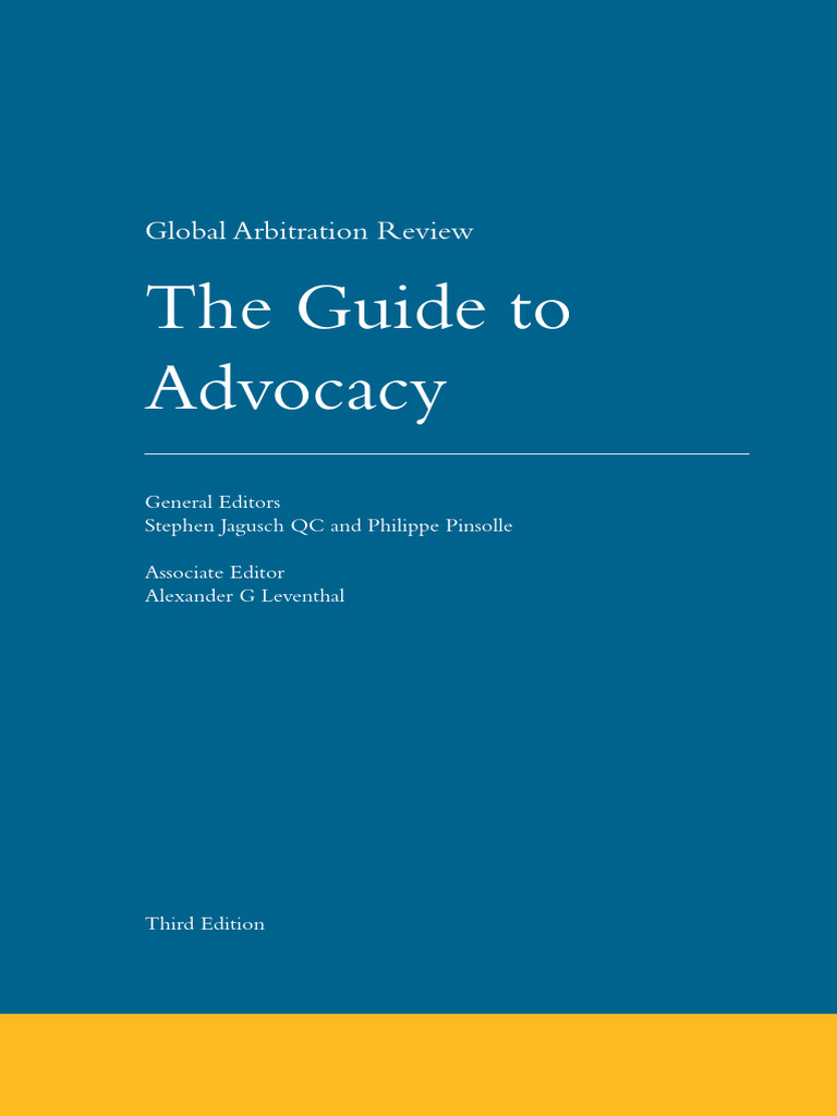 Guide to Advocacy 3rd Edition 05-37-23 | PDF