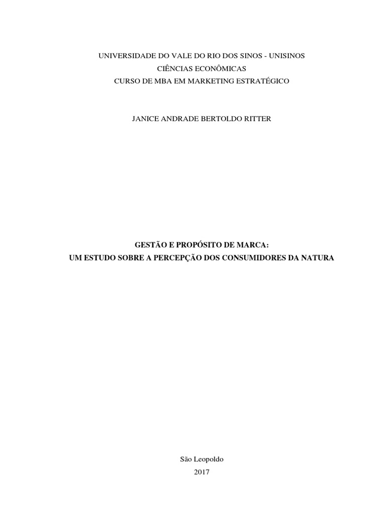 Janice Andrade Bertoldo Ritter | PDF | Career & Growth | Business