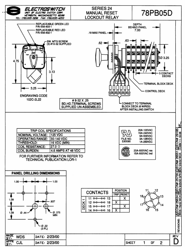 78PB05D Revd | PDF